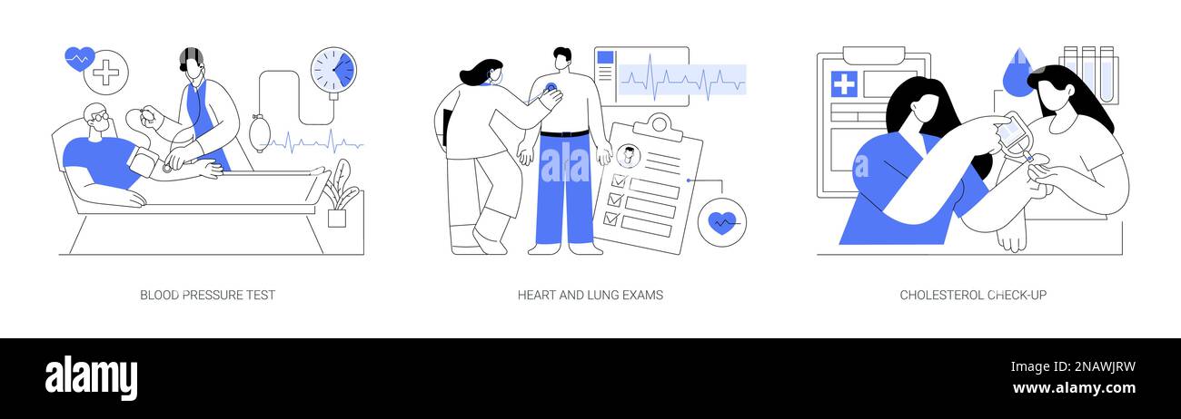 Medical check-up abstract concept vector illustrations Stock Vector ...
