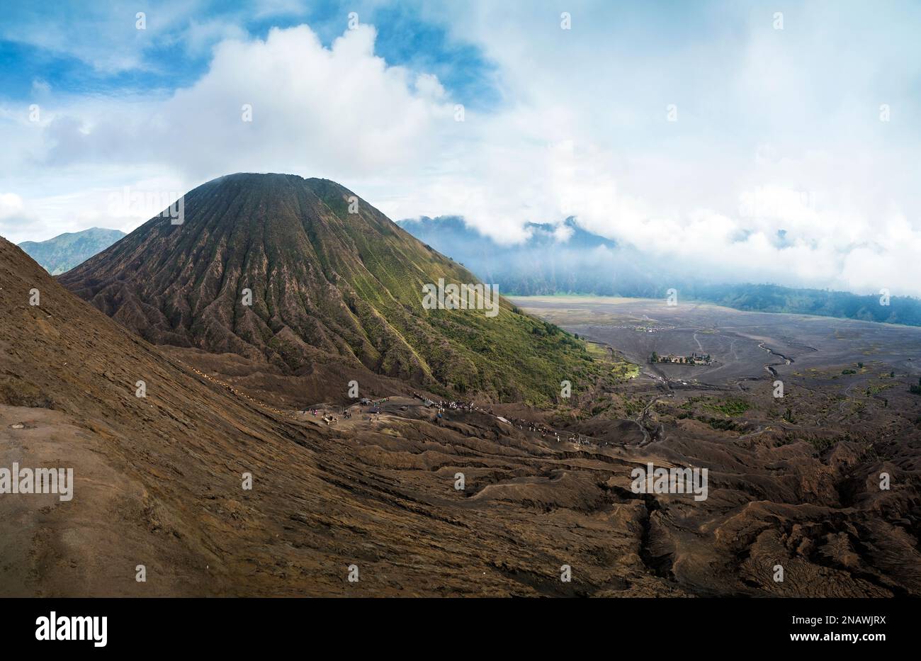 View of Mount Bromo volcano from the crater, East Java, Indonesia Stock ...
