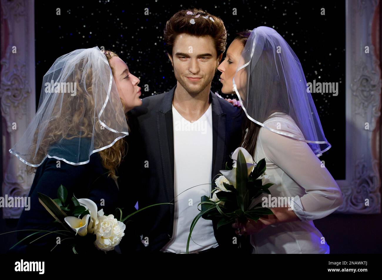 The waxwork of British actor Robert Pattinson at Madame Tussauds ...