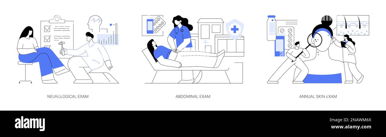 General health check-up abstract concept vector illustrations Stock ...