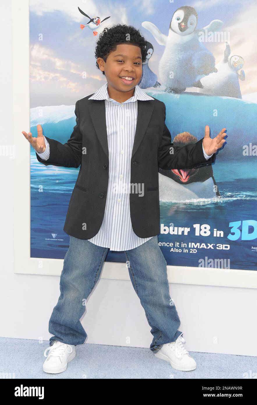 Lil PNut arrives at the premiere of "Happy Feet Two" at Grauman's ...