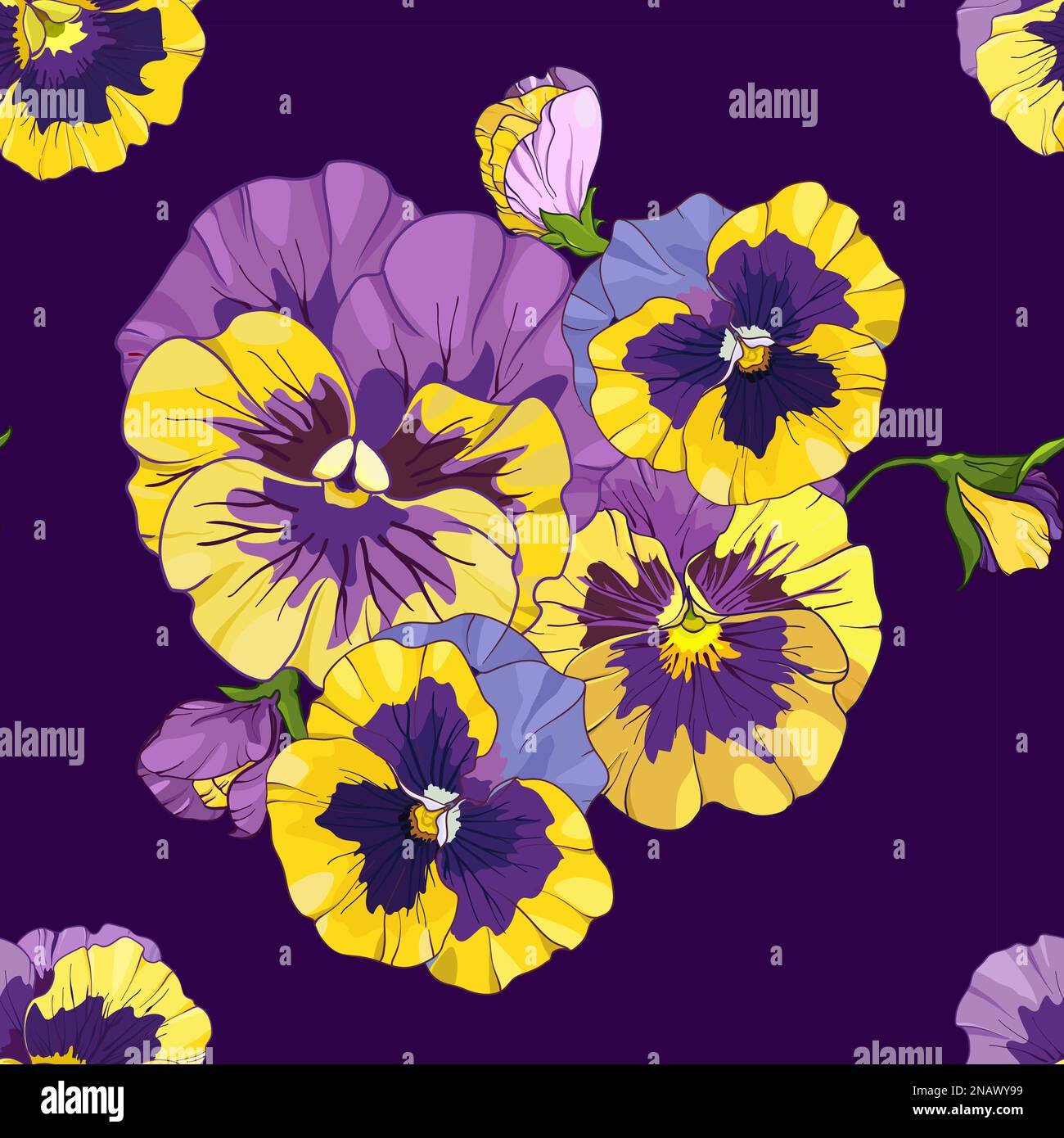 Wallpaper viola flower Stock Vector Images - Alamy