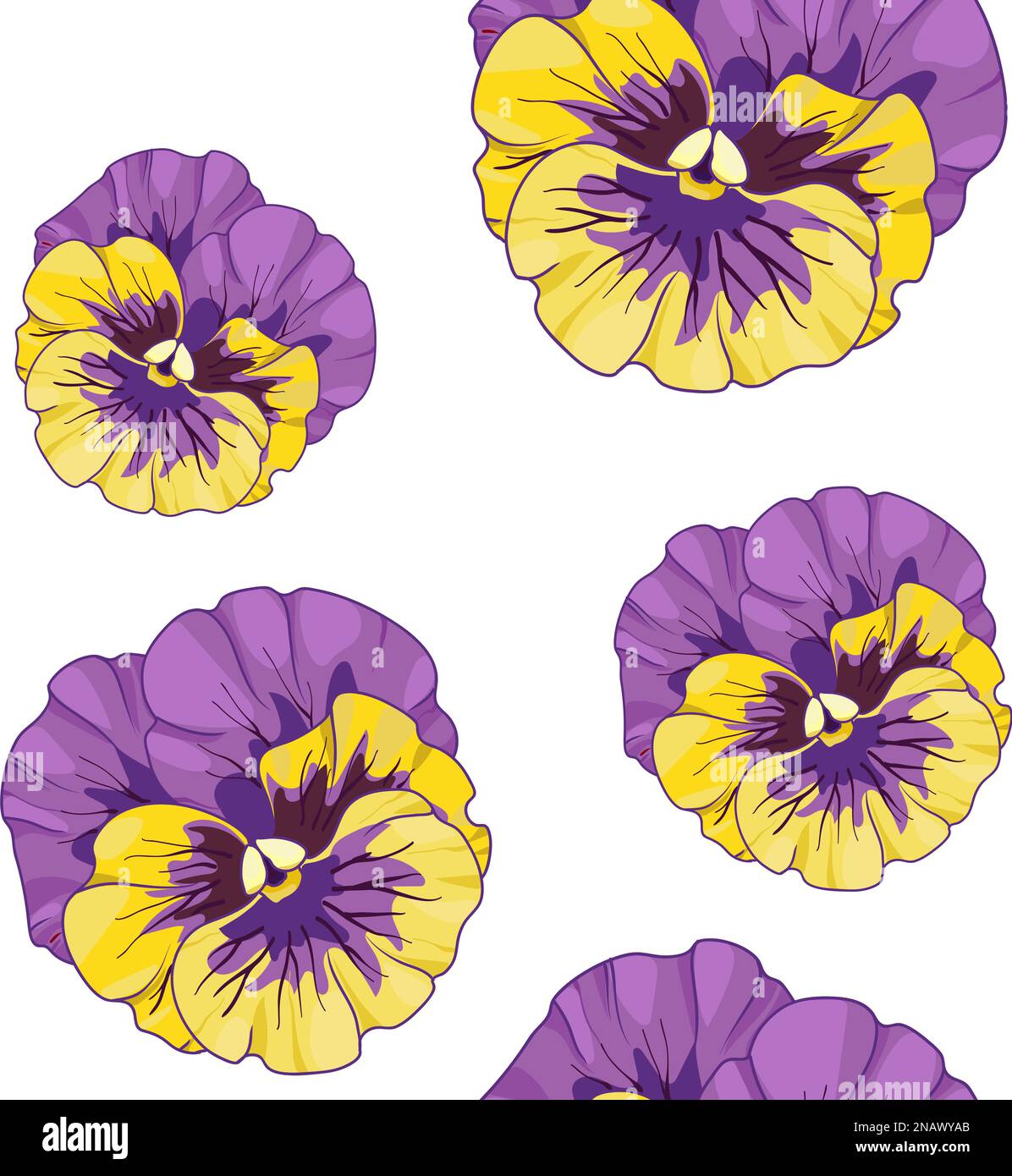 Wallpaper viola flower Stock Vector Images - Alamy