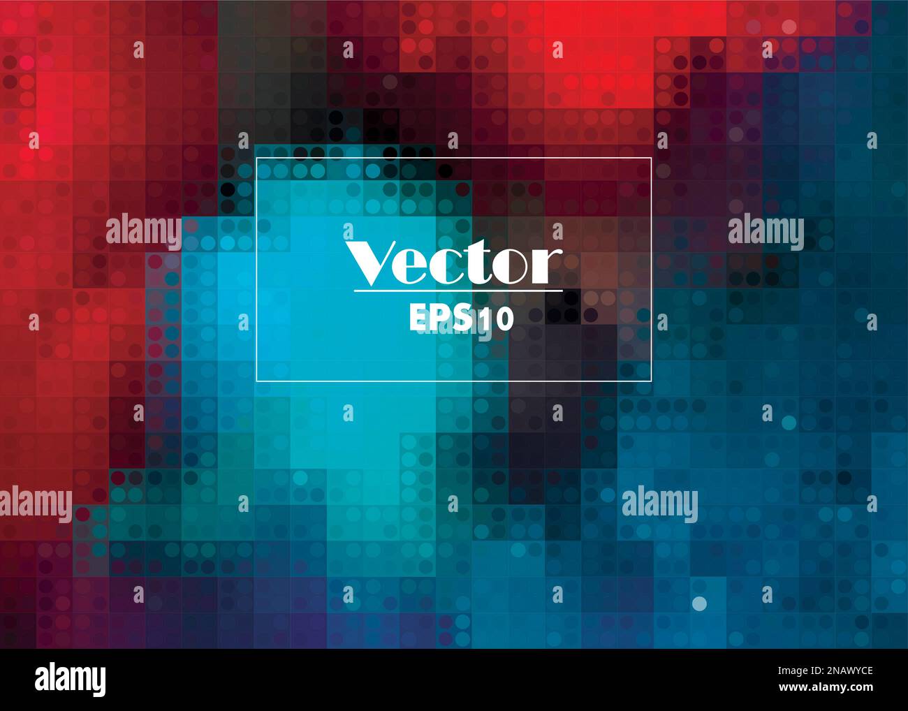 Galaxy Theme Bright Background Image With A Square Pixel Grid Flares And Flashes Vector