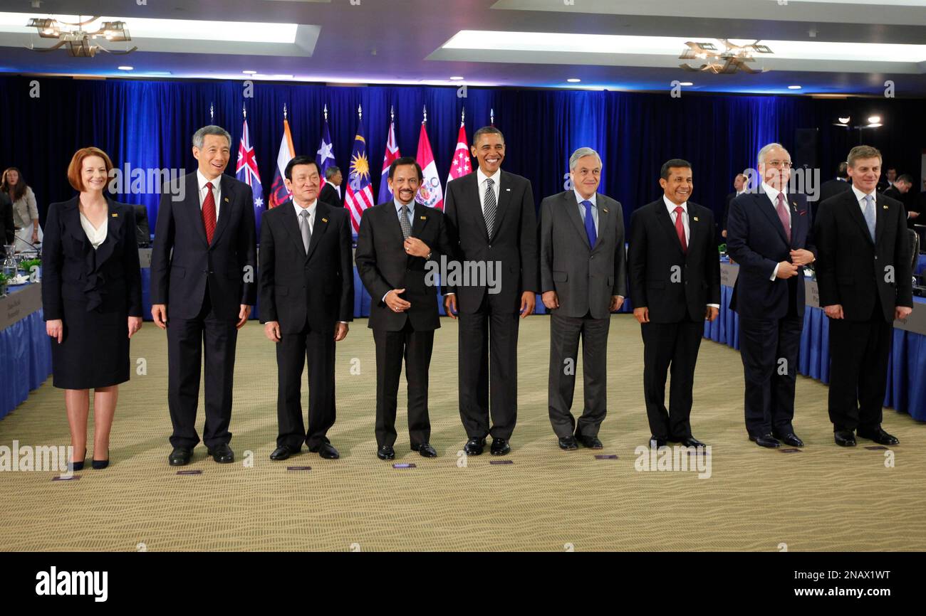 President Barack Obama meets with Trans-Pacific Partnership leaders ...