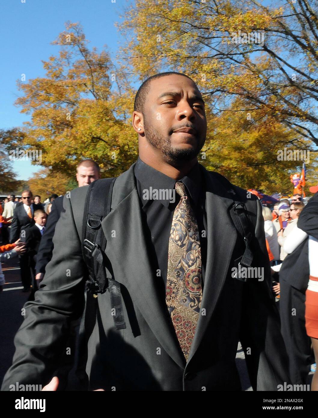 Clemson quarterback Tajh Boyd during the Tiger Walk before an NCAA ...