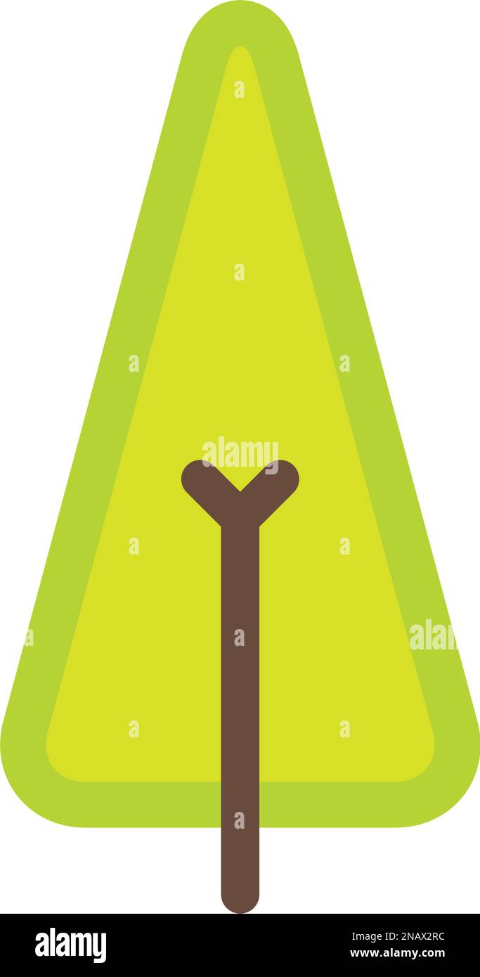 Tree icon vector symbol for nature, ecology and environment in a flat ...