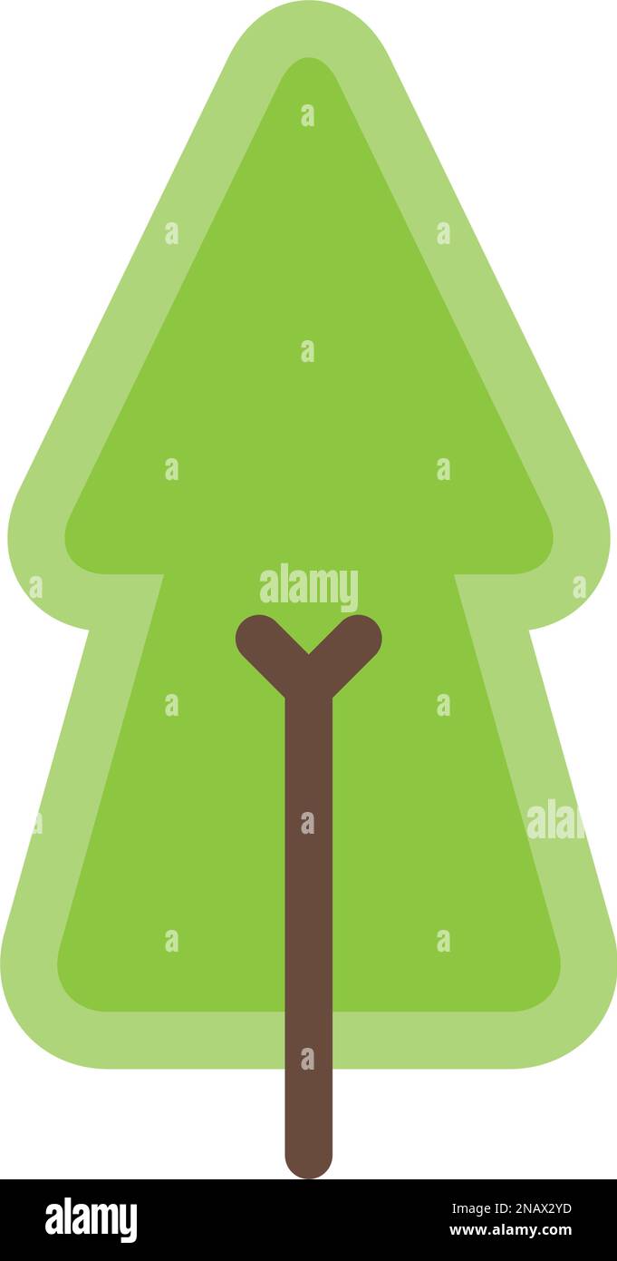 Tree icon vector symbol for nature, ecology and environment in a flat ...