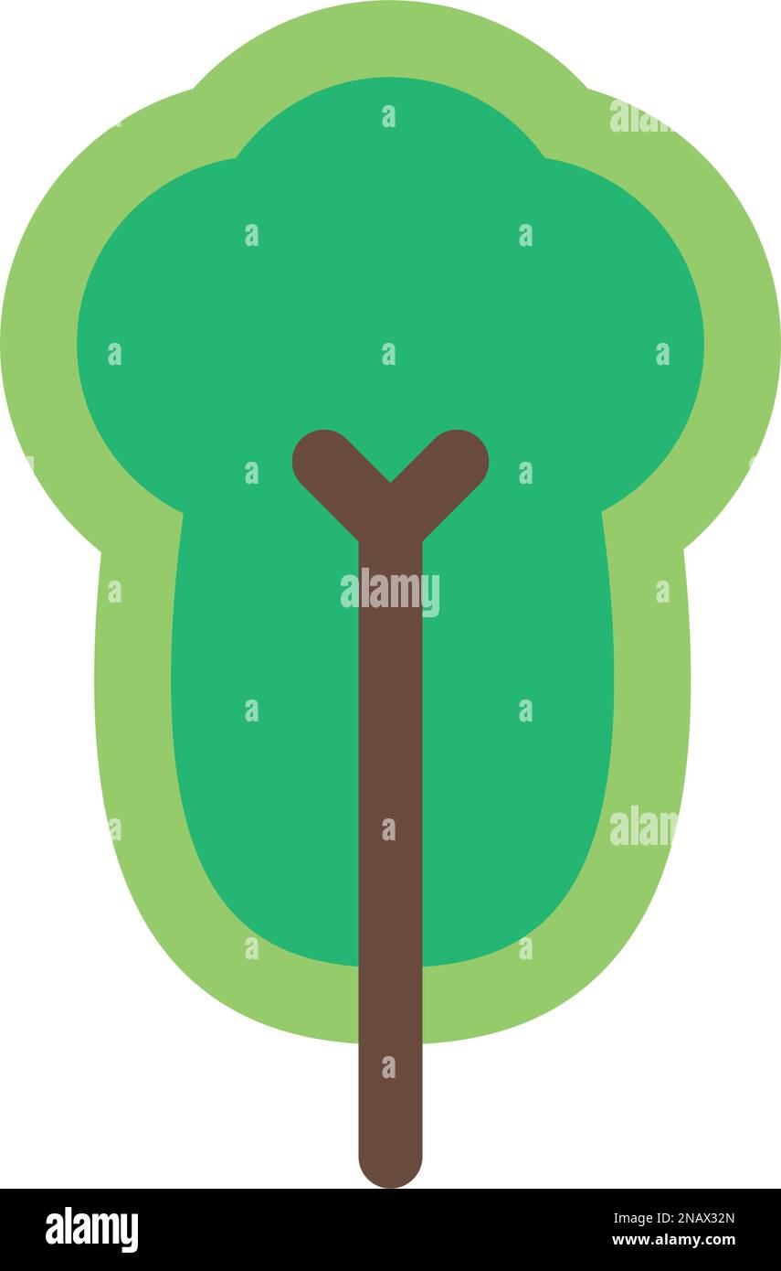 Tree icon vector symbol for nature, ecology and environment in a flat ...
