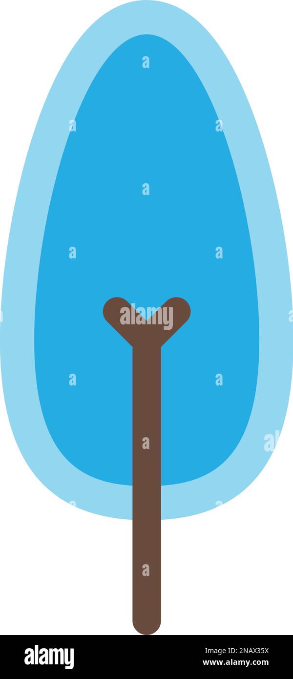 Tree icon vector symbol for nature, ecology and environment in a flat ...