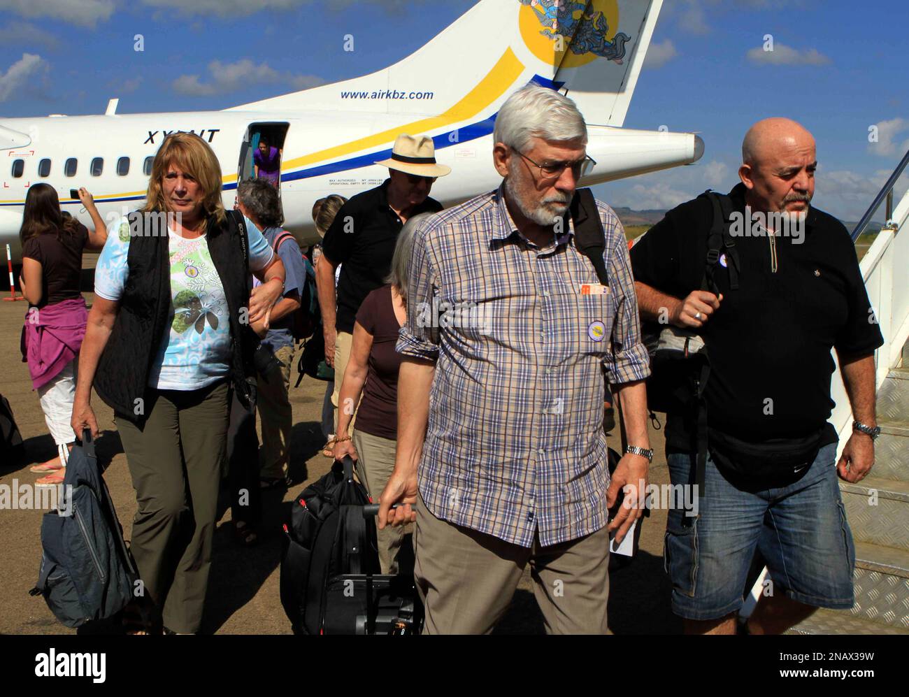 In this photo taken Wednesday, Nov. 9, 2011, visitors arrive at Heho ...