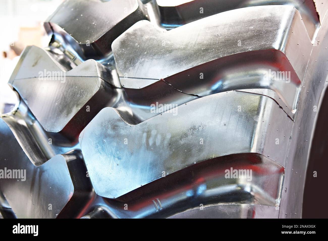 New tractor tire tread in store Stock Photo - Alamy