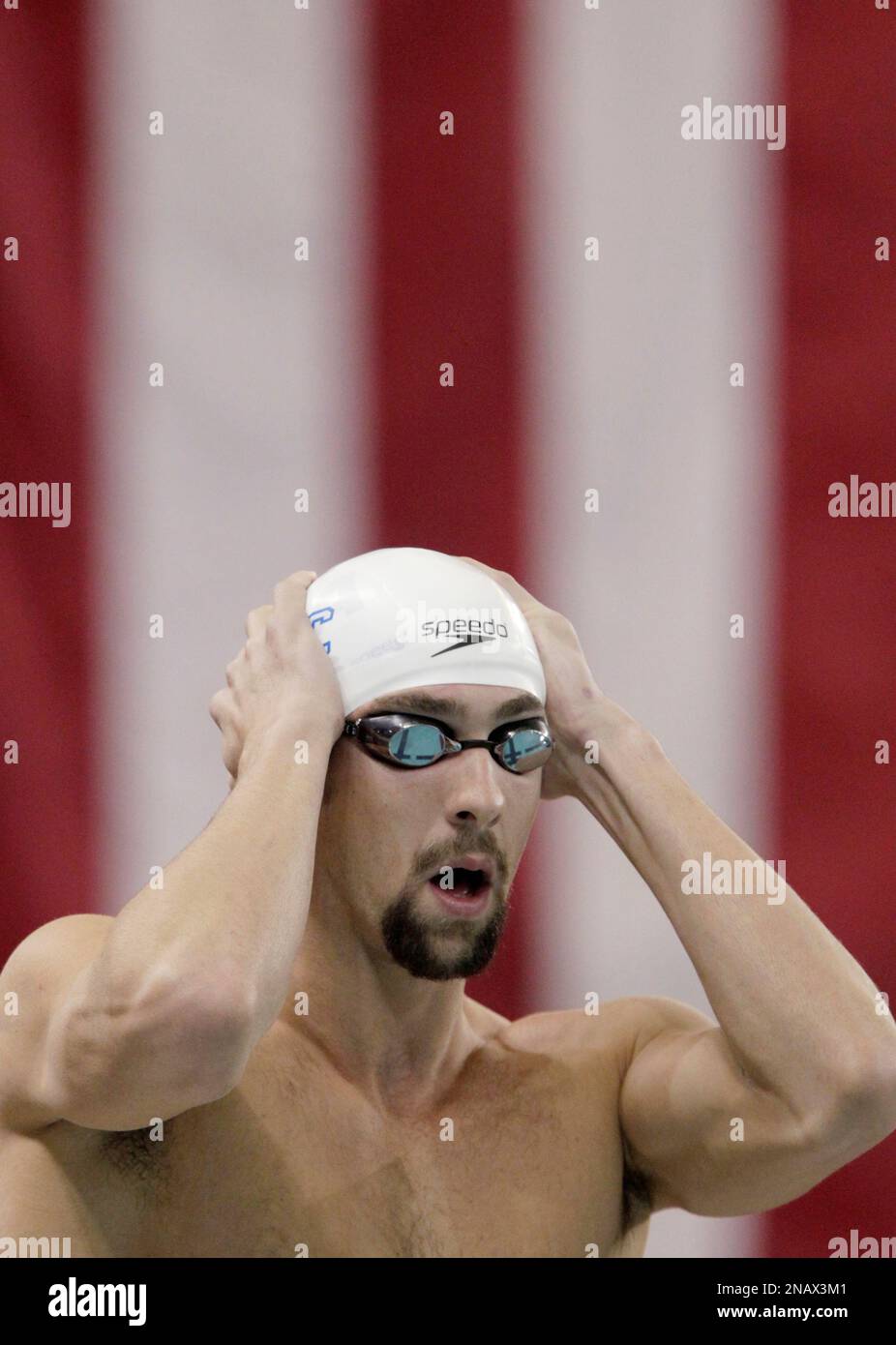 Michael Phelps, of the United States, shown during the Minnesota Grand ...