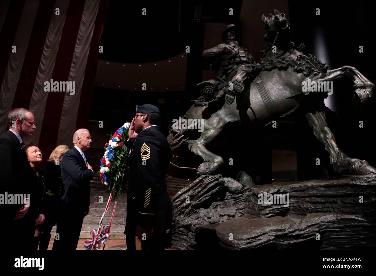 Vice President Joe Biden and his wife, Jill, are joined by Randall, far ...