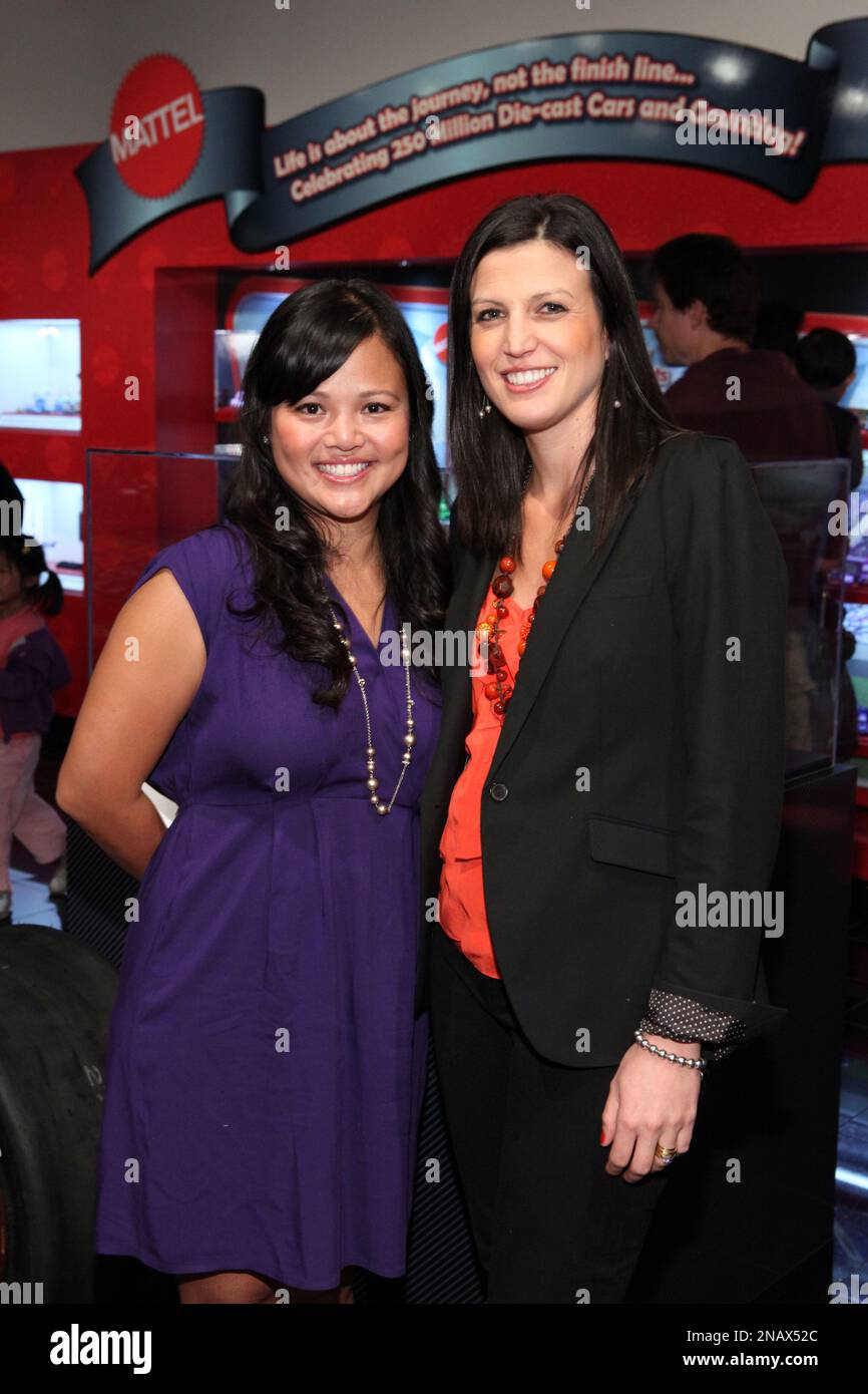 From left, Jean Gomez, Mattel executive, and Jo Pascoe, Disney ...