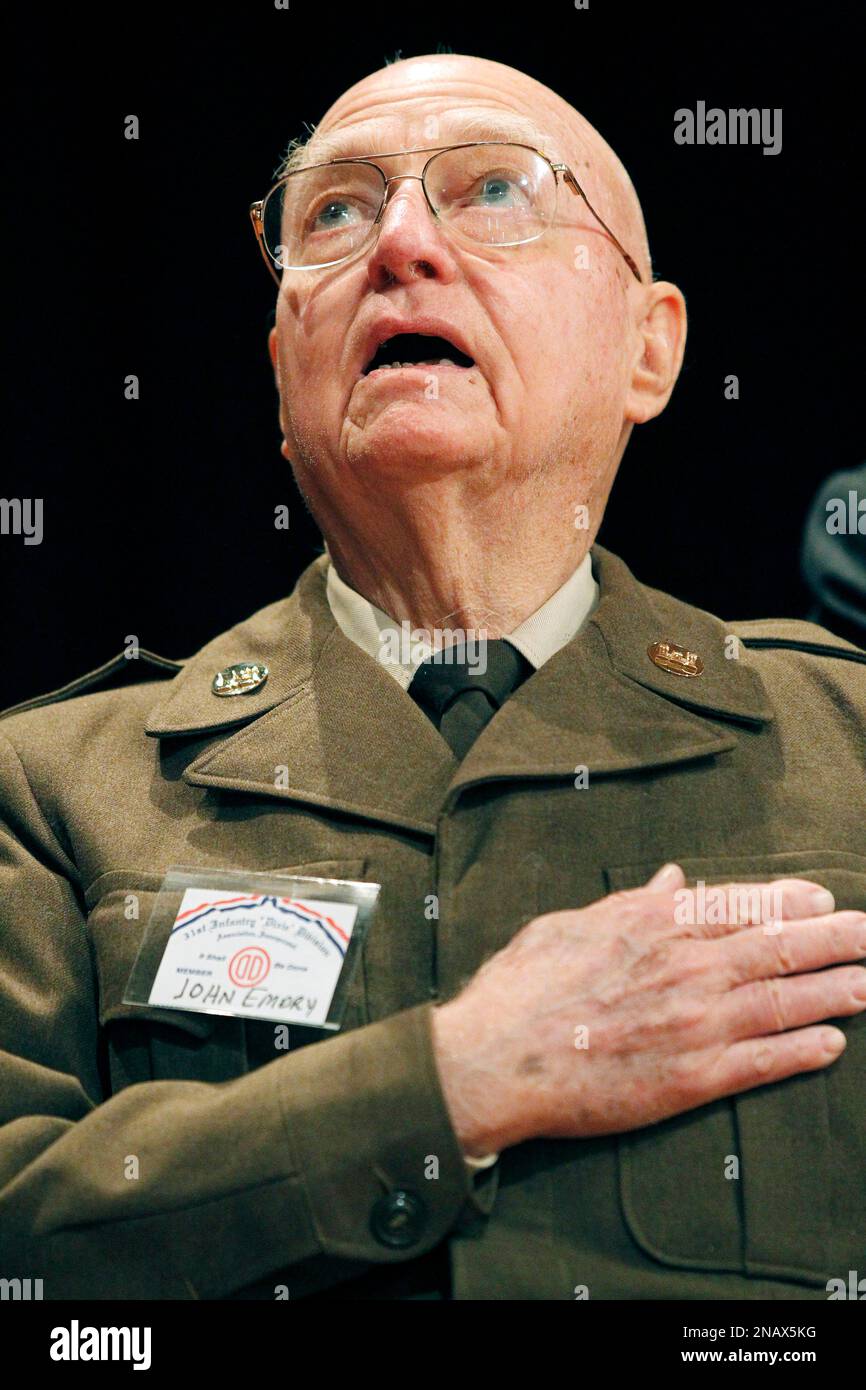 Former Army Staff Sgt. John Emory of the 31st Infantry "Dixie" Division ...