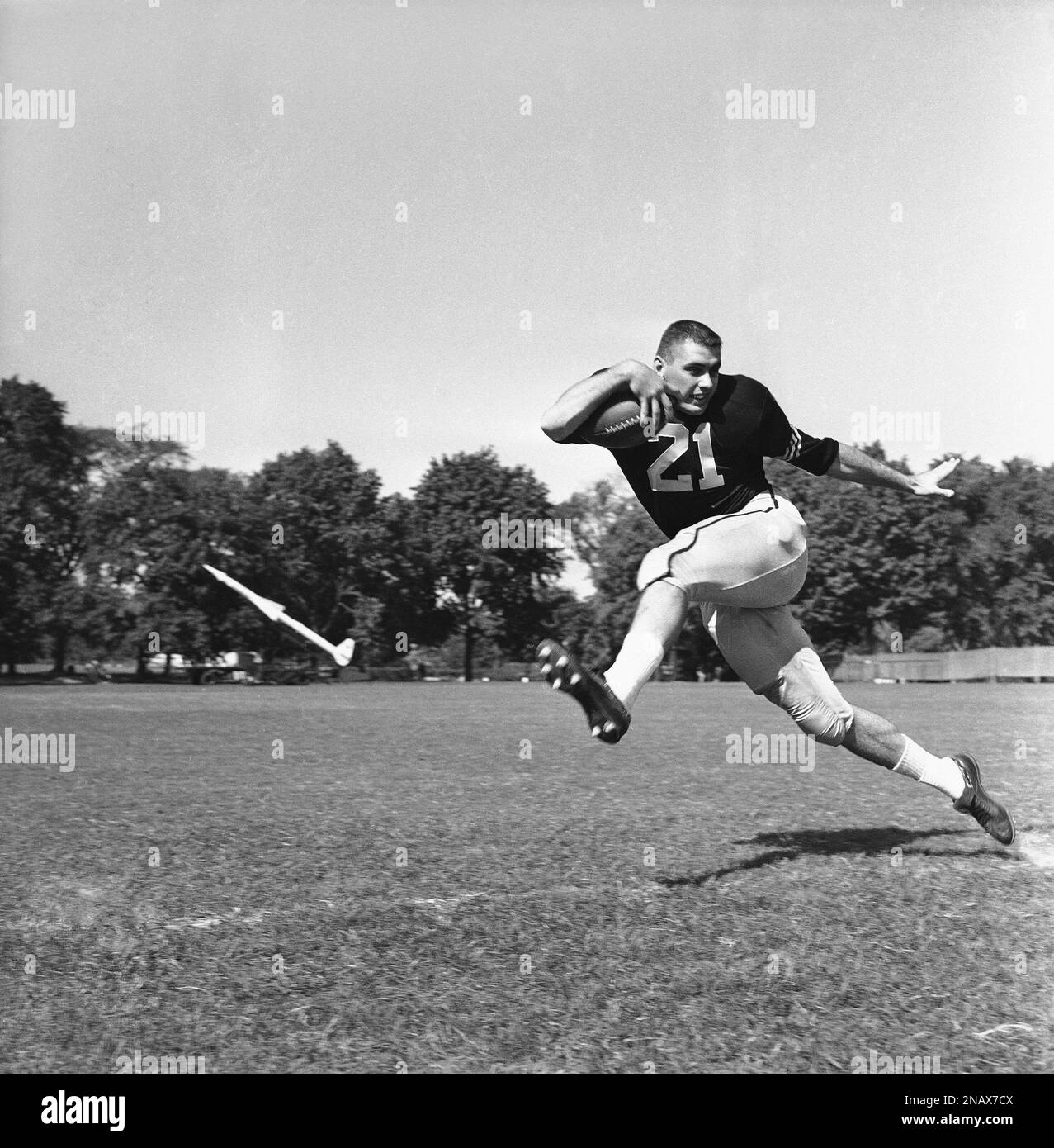 Robert Anderson from Cocoa, Fla., during an Army football workout in West Point, New York on ...