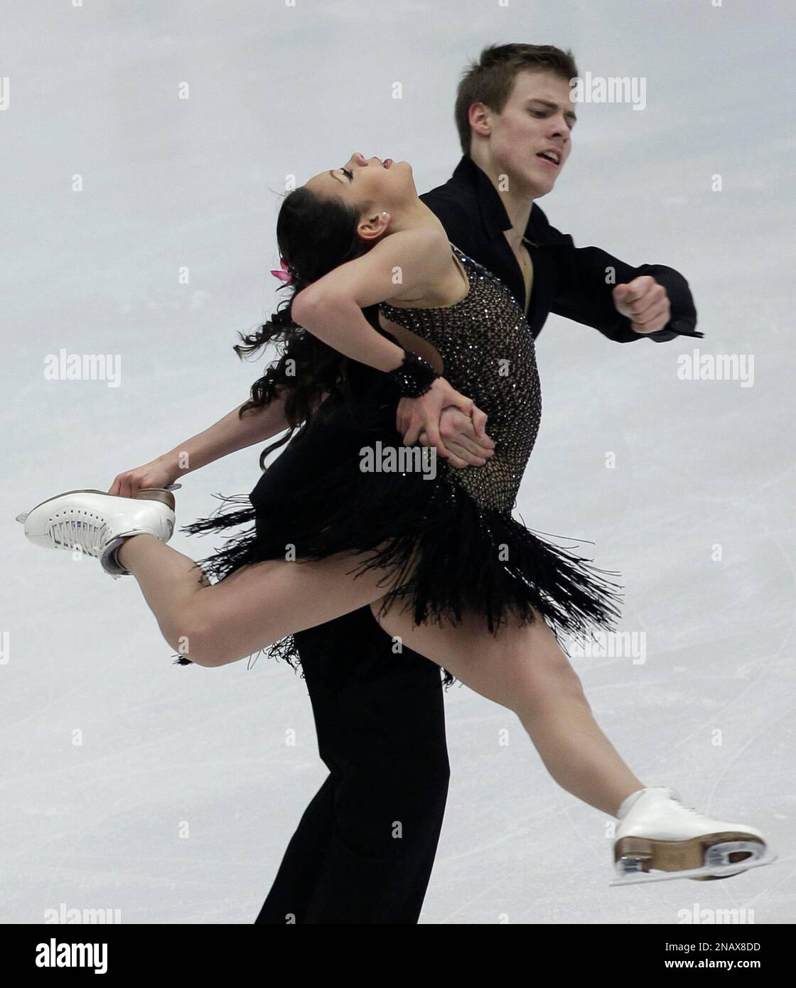 Elena Ilinykh and Nikita Katsalapov of Russia perform during the Ice ...