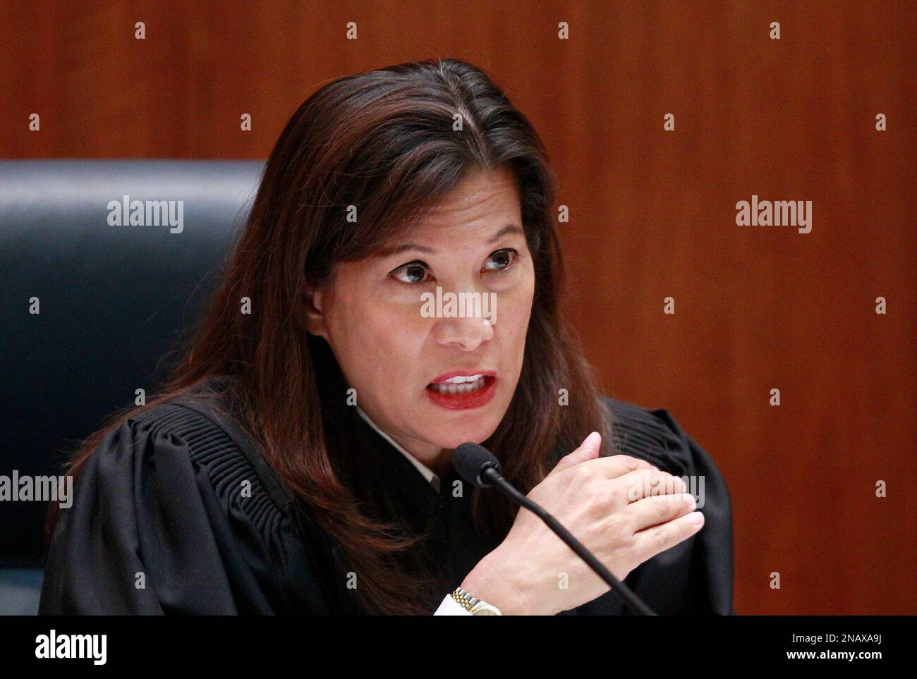 Chief Justice Tani Cantil-Sakauye is shown at the California Supreme ...