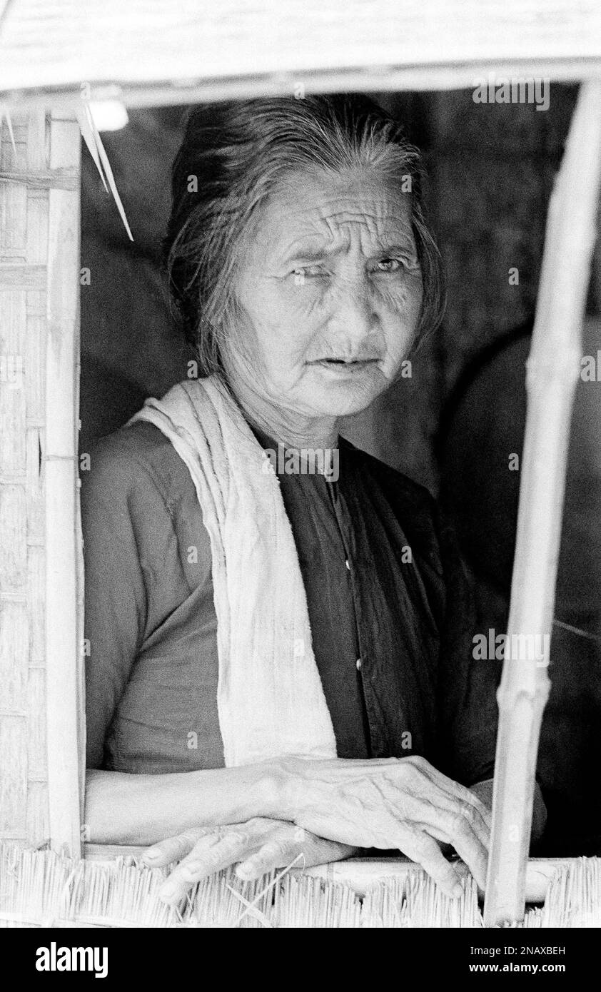 Old woman at Tam Ky refugee camp in Vietnam in 1966. (AP Photo/Eddie ...