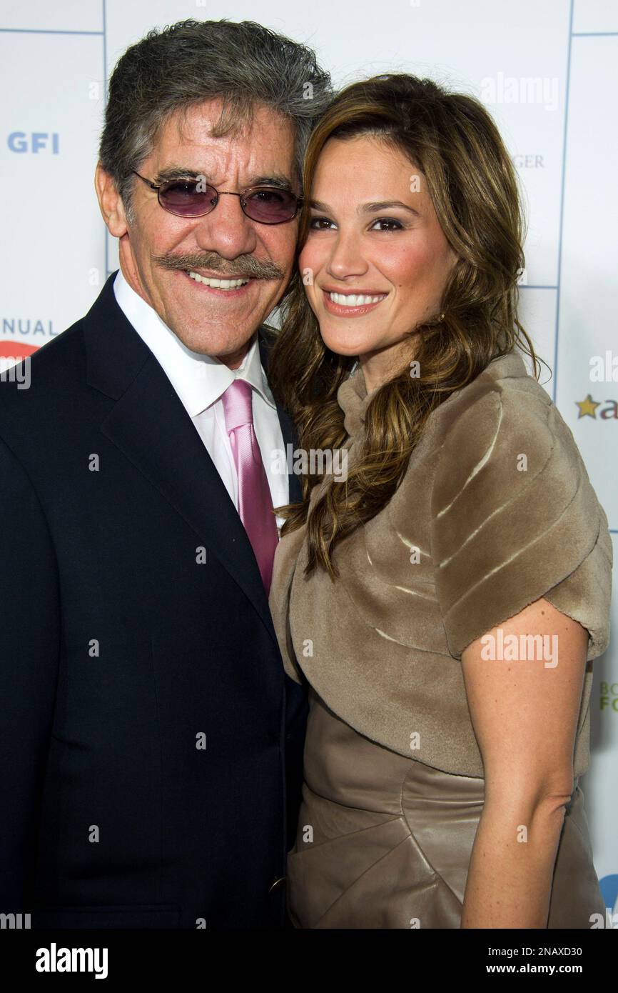 Geraldo Rivera and his wife Erica Levy attend the New York Comedy ...