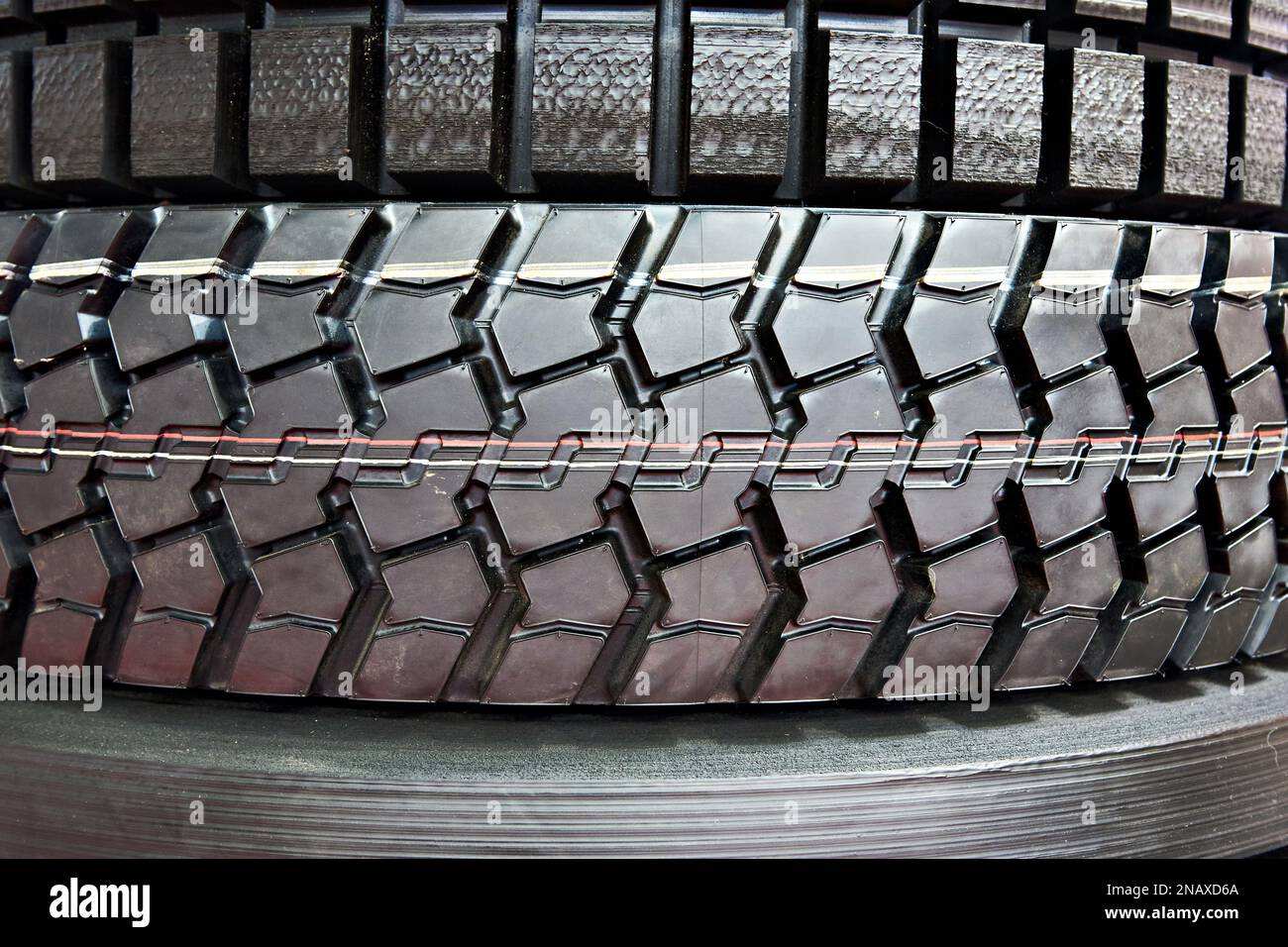 New truck tire tread in store Stock Photo - Alamy