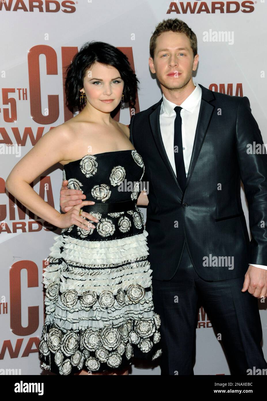 Ginnifer Goodwin and Josh Dallas arrive at the 45th Annual CMA Awards ...