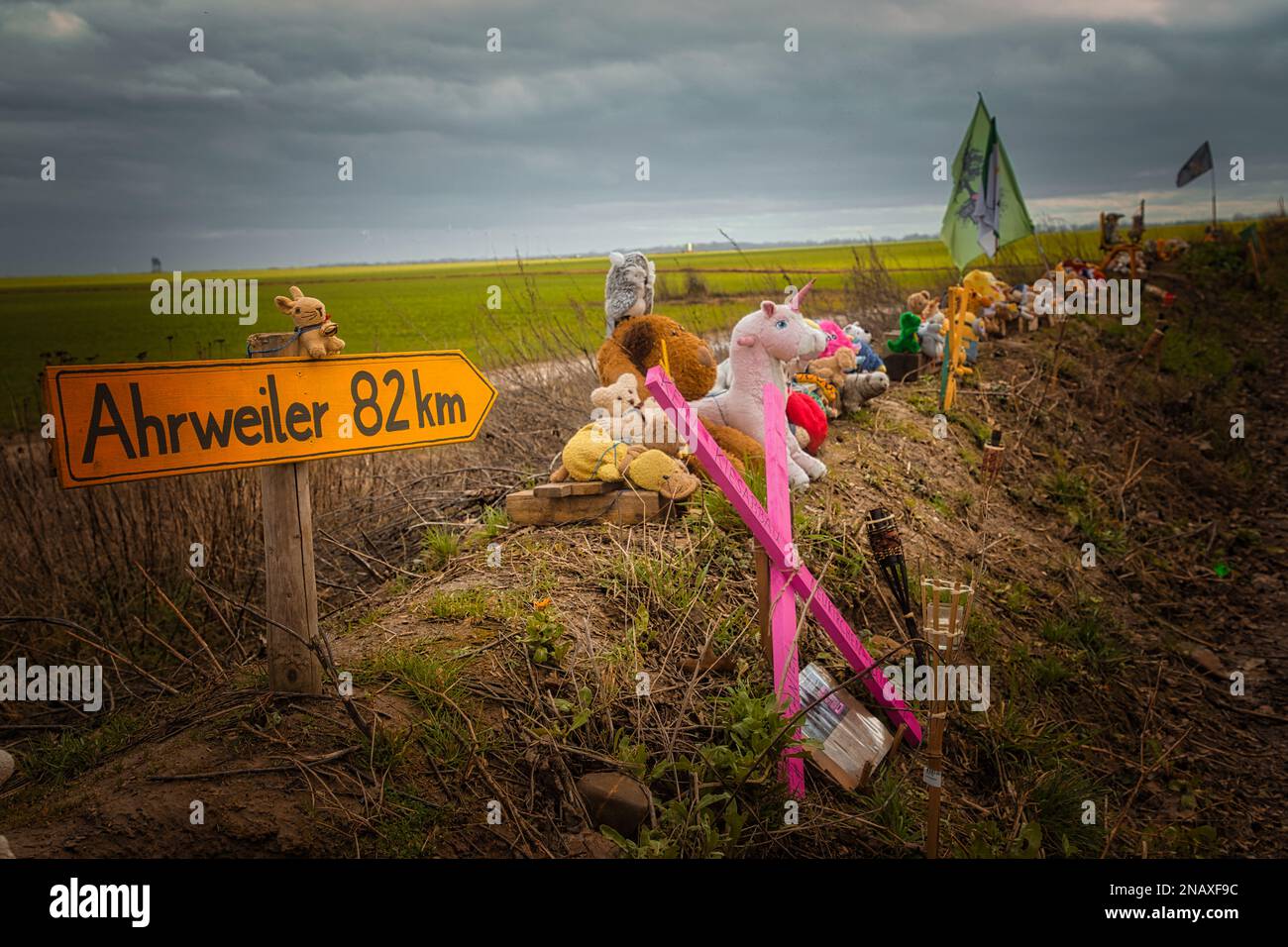 Village Lützerath occupied by activists. Lützerath was a national ...