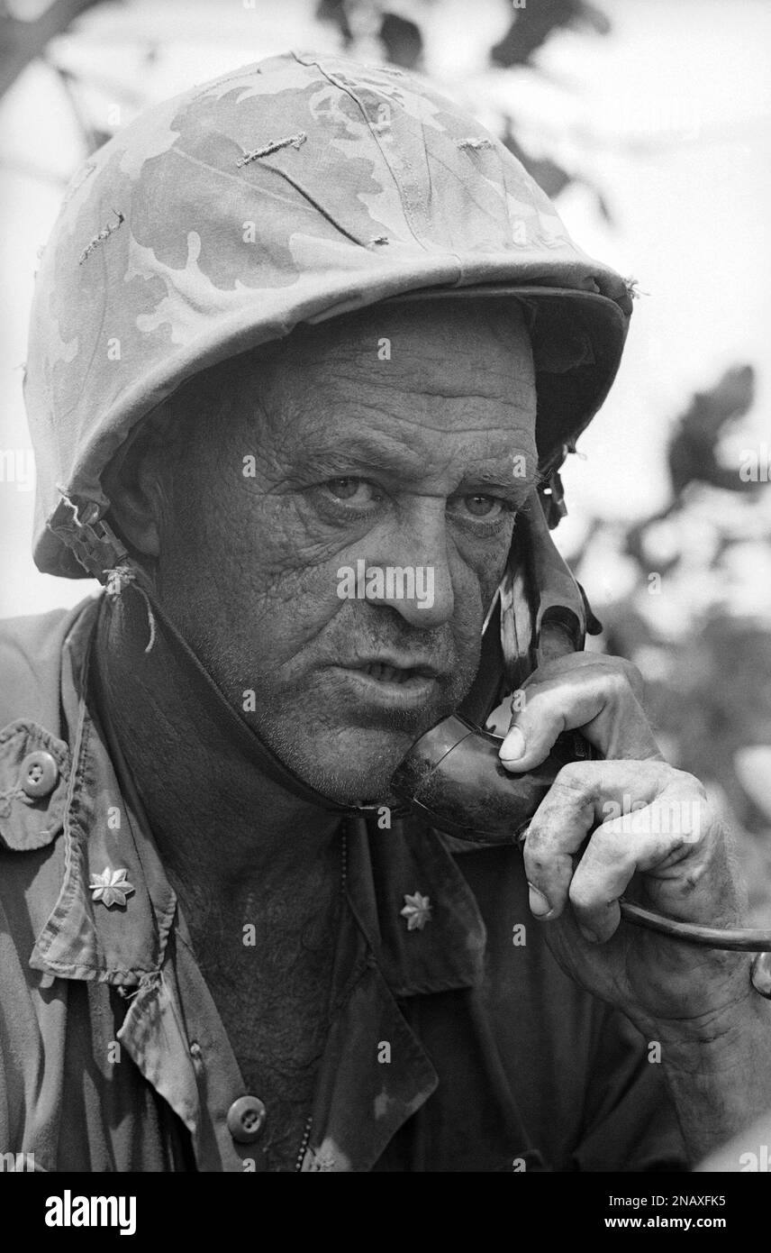 Lt. Col. J.R. (Bull) Fisher, of Arlington, Va., commander of the 2nd ...