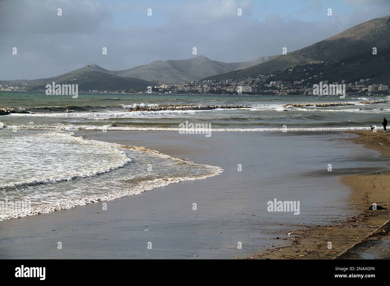 Gaeta, Italy. Landscape at Serapo Beach Stock Photo - Alamy