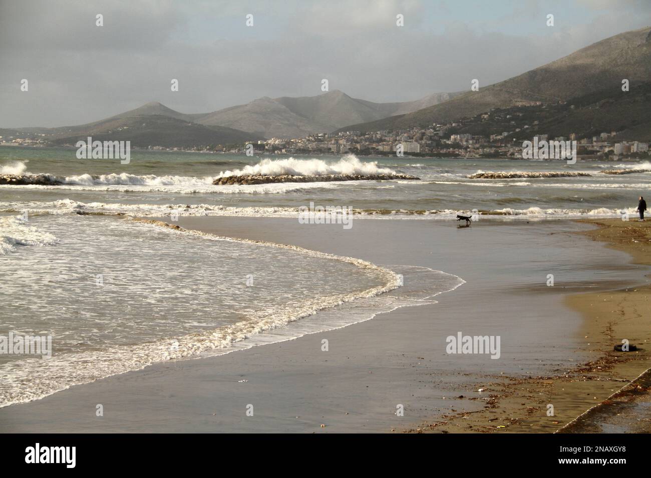 Gaeta, Italy. Landscape at Serapo Beach Stock Photo - Alamy