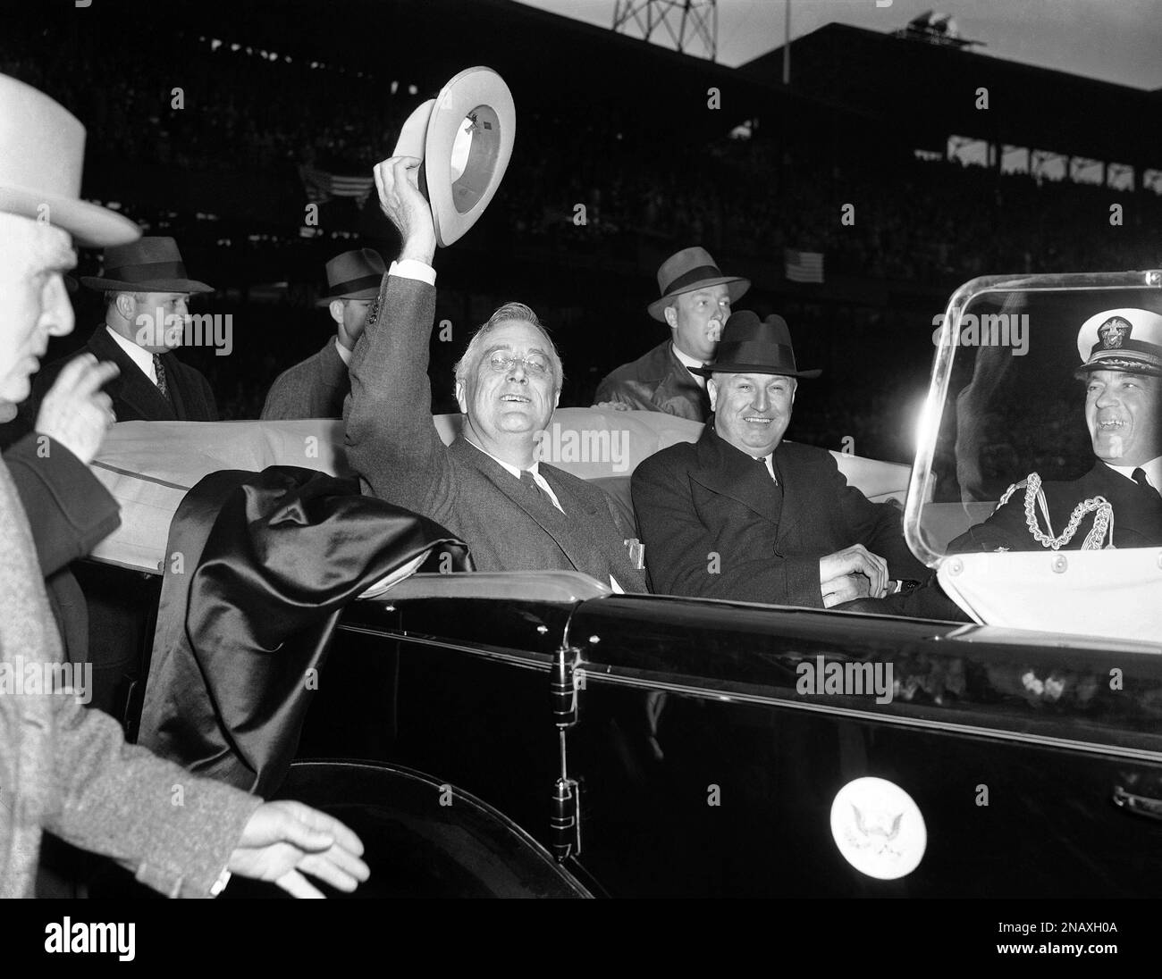 U.S. President Franklin D. Roosevelt and postmaster General James A ...