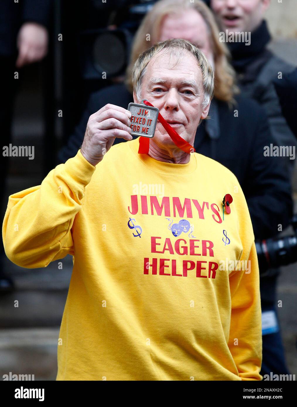 Disc jockey and friend Dave Eager arrives at a Requiem Mass for the ...