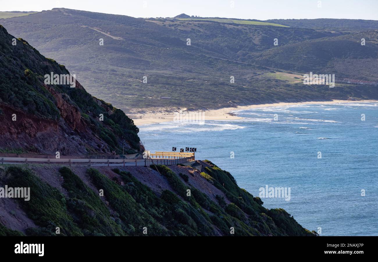 Scenic Highway on the Sea Coast. Sardinia, Italy Stock Photo - Alamy