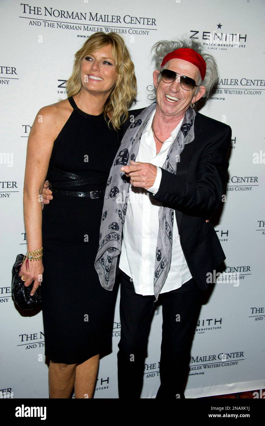 Honoree Keith Richards and his wife Patti Hansen attend the Norman ...