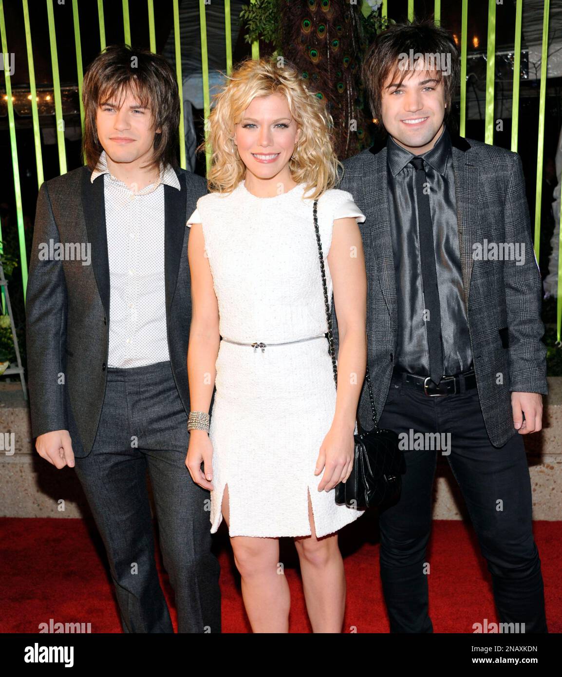 The Band Perry, from left, Reid, Kimberly, and Neil Perry, arrive at ...