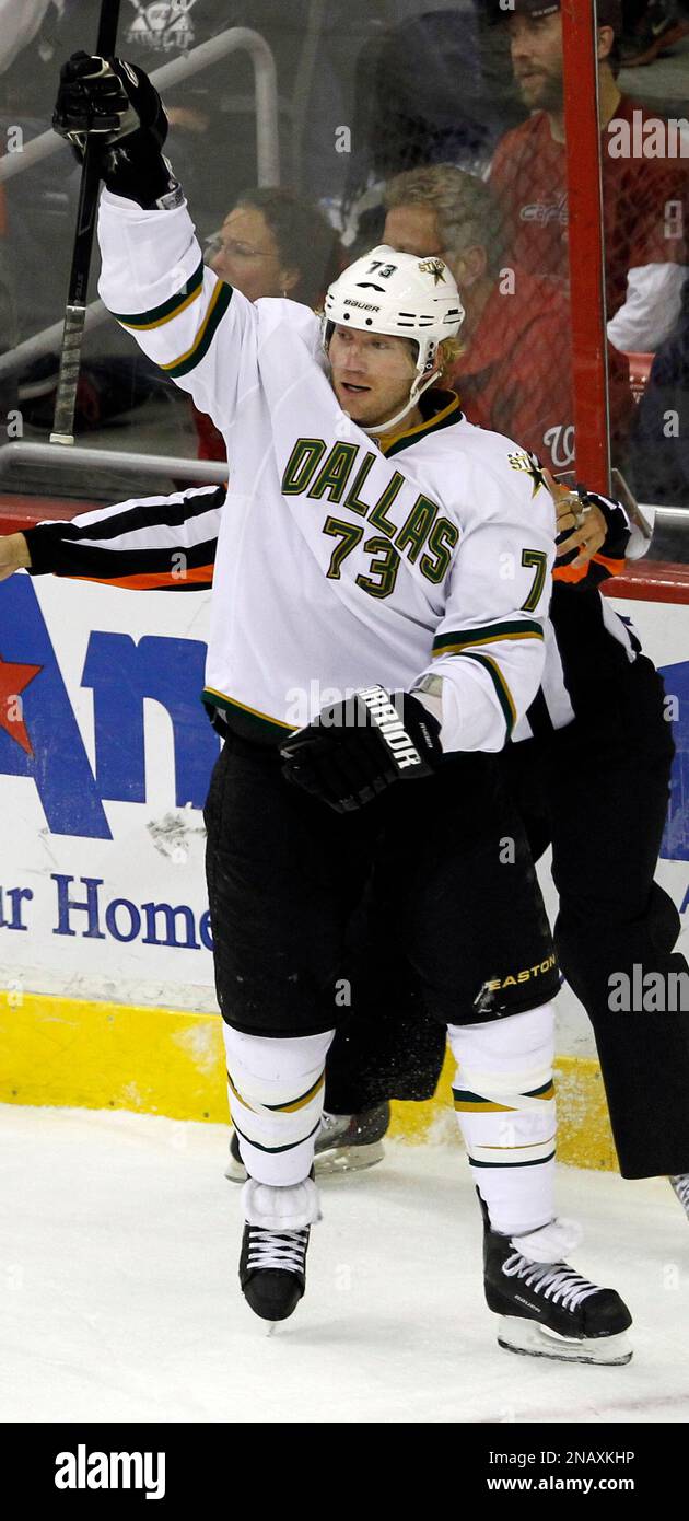 Dallas Stars right wing Michael Ryder (73) reacts after scoring on ...
