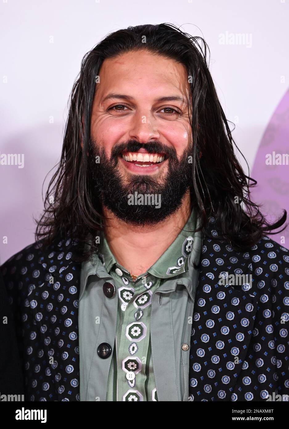 February 13th, 2023, London, UK. Shazad Latif arriving at the UK ...