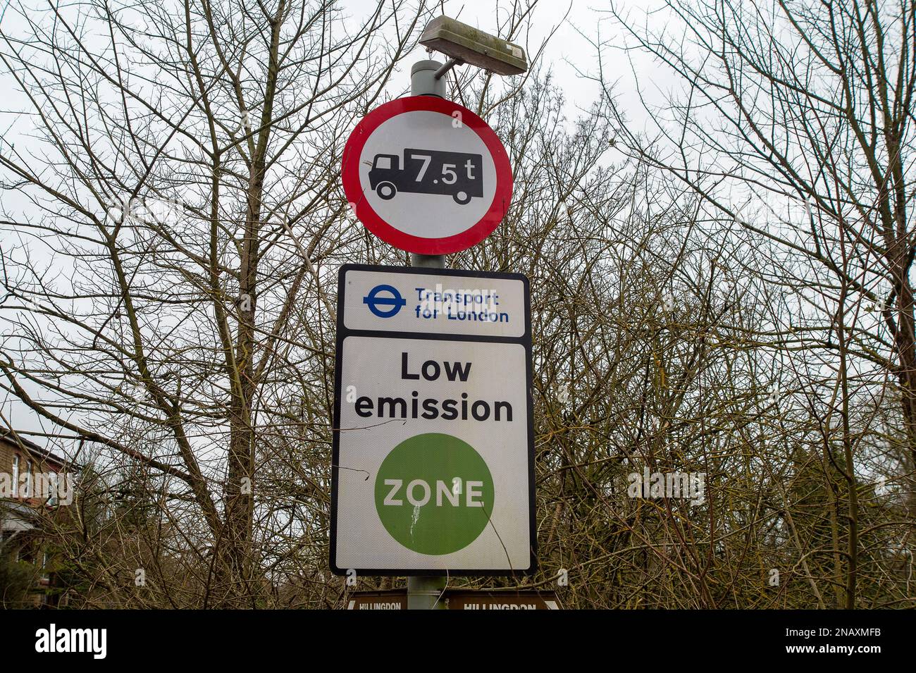 Rickmansworth, Hertfordshire, UK. 12th February, 2023. A Transport for ...