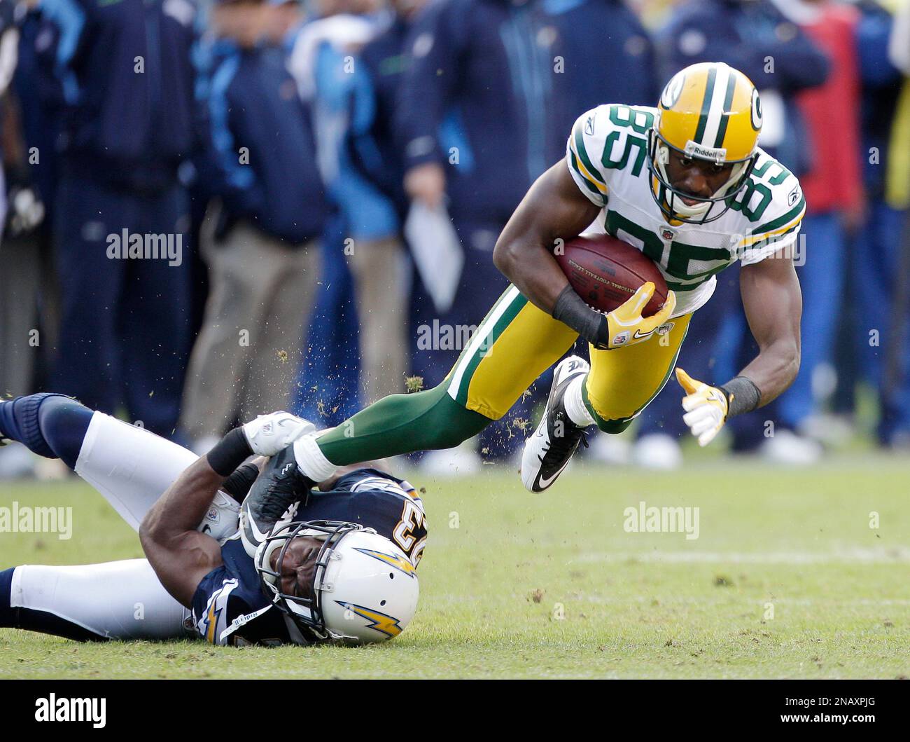 Green Bay Packers wide receiver Greg Jennings during an NFL football ...