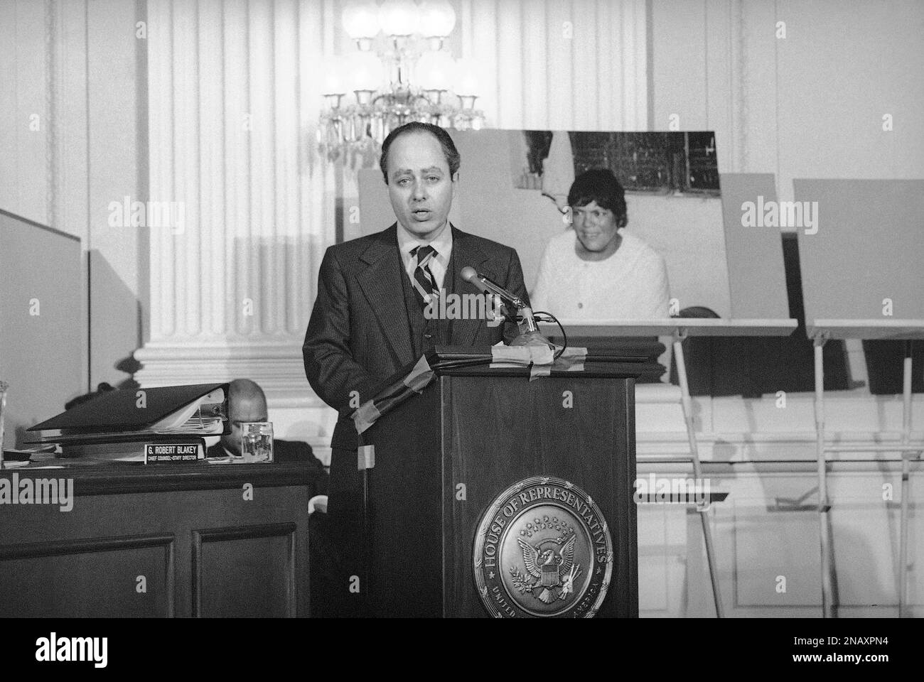 House assassinations committee chief counsel Robert Blakey tells the ...