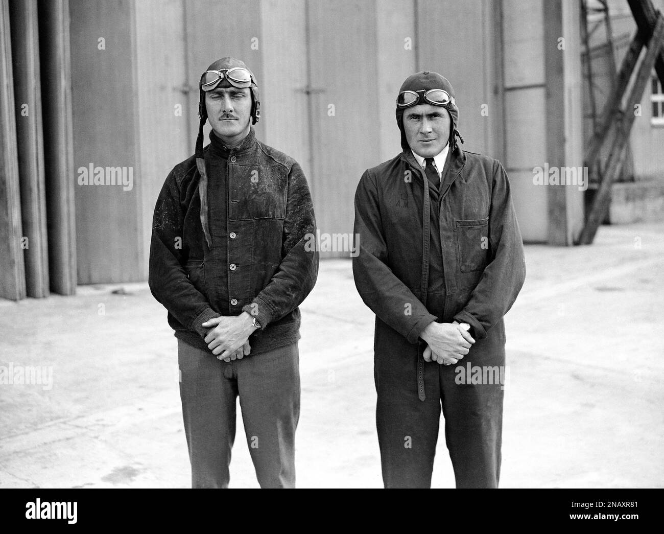 Pilots George Stainforth, left and John Nelson Boothman, right, from ...