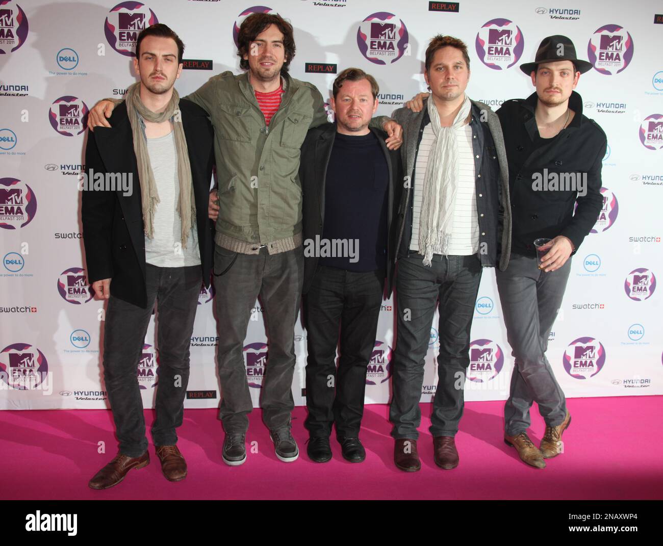 Snow Patrols' Paul Wilson, Gary Lightbody, Tom Simpson, Jonny Quinn ...