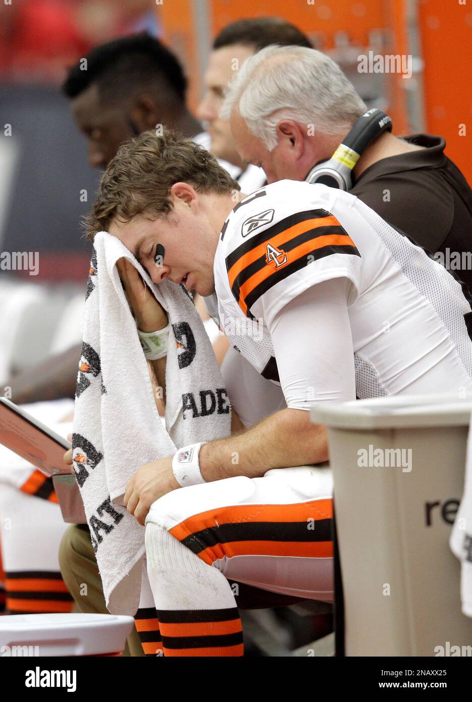 Cleveland Browns quarterback Colt McCoy (12) in the second quarter of ...