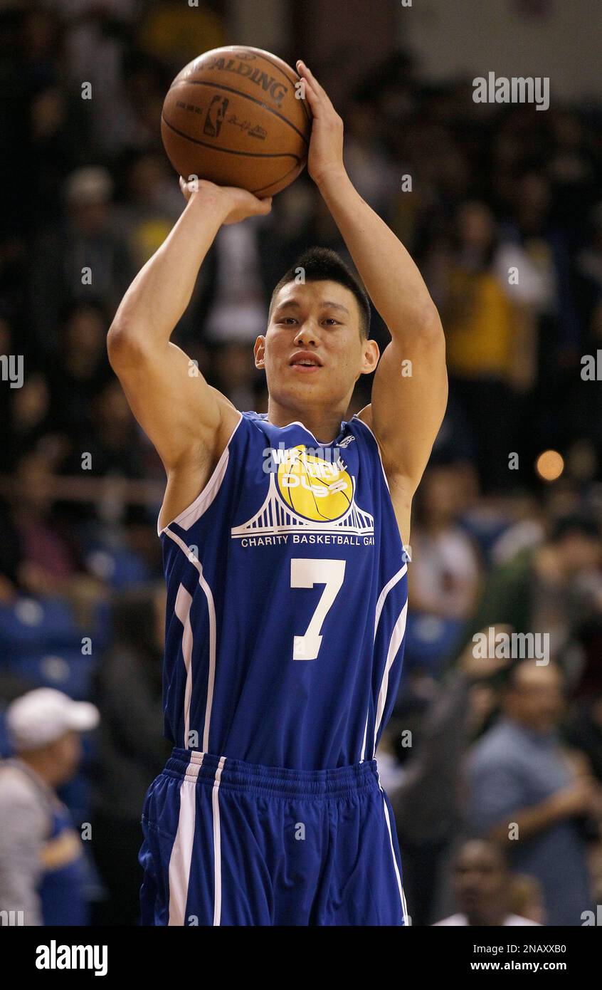 Basketball player Jeremy Lin during a charity basketball game in San ...