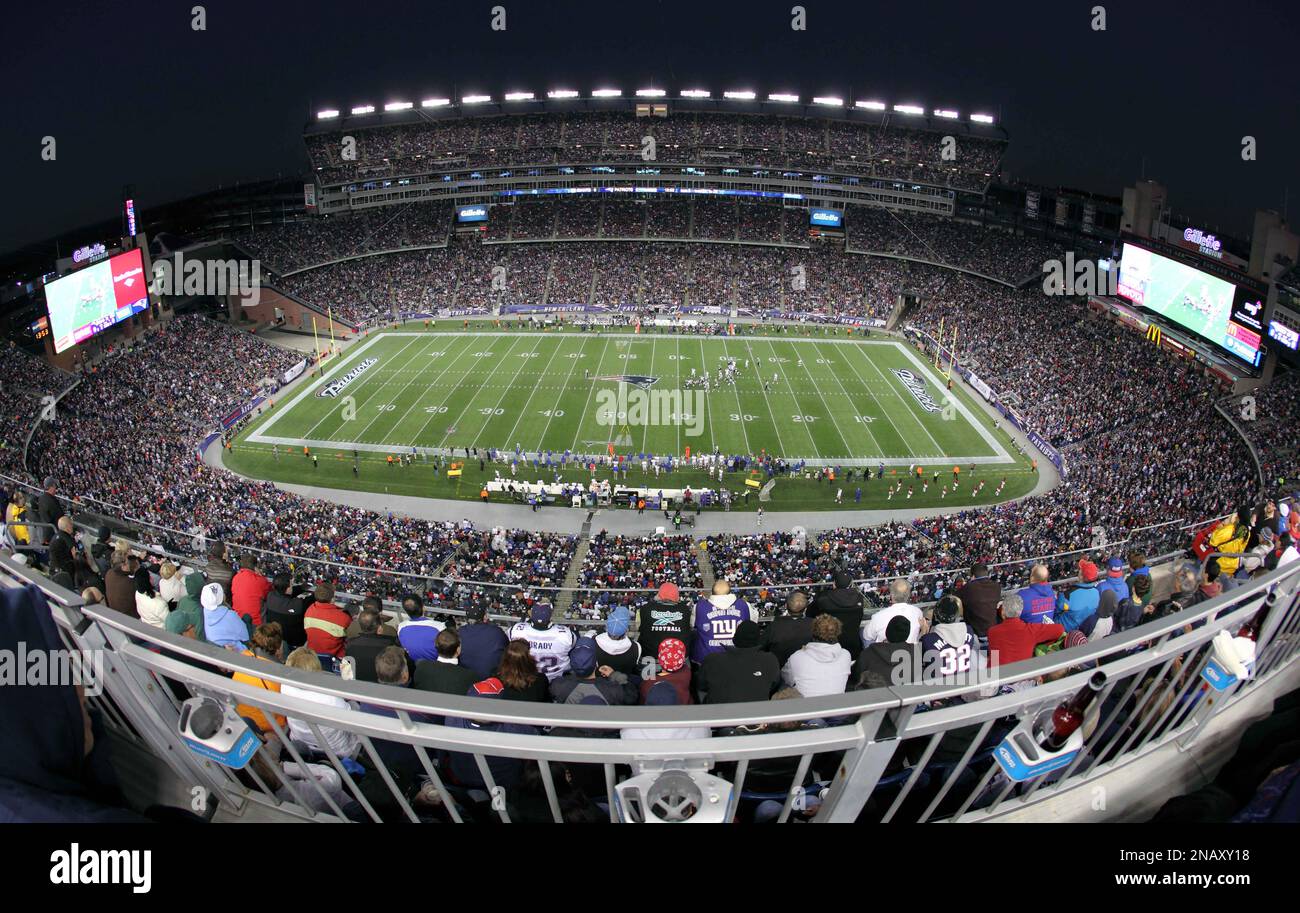 Gillette Stadium is seen in the first quarter of an NFL football game ...