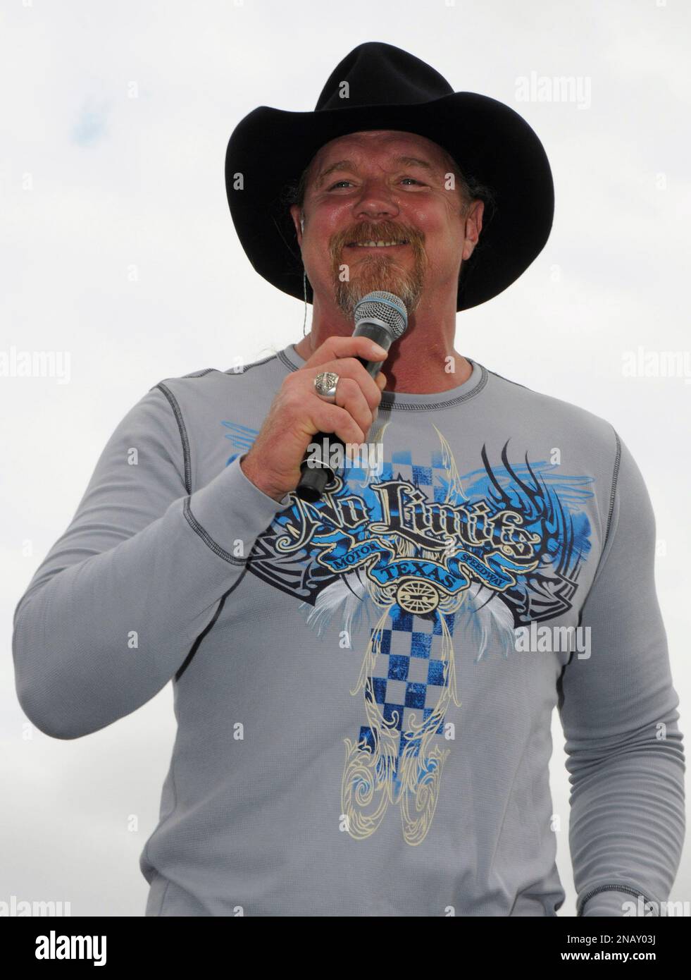 Country western singer Trace Adkins smiles as he performs before the ...