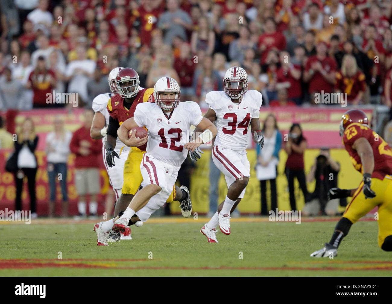 Stanford quarterback Andrew Luck during an NCAA college football game ...