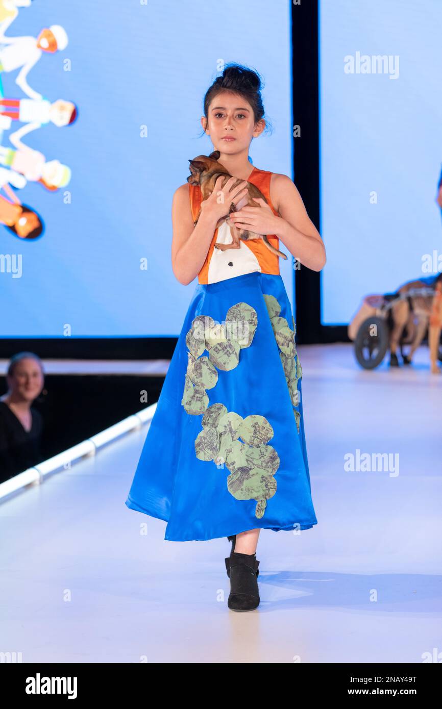 Models walk the Elysian Impact Inaugural CatWalk FurBaby Fashion Show at Sony Hall in New York ...