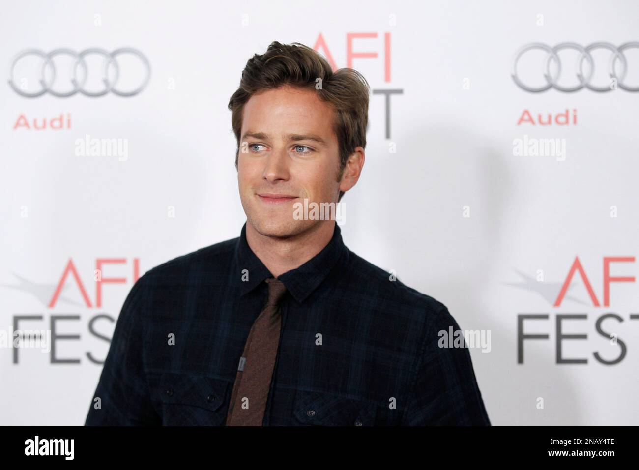 Actor Armie Hammer poses for photographers after the Young Hollywood ...